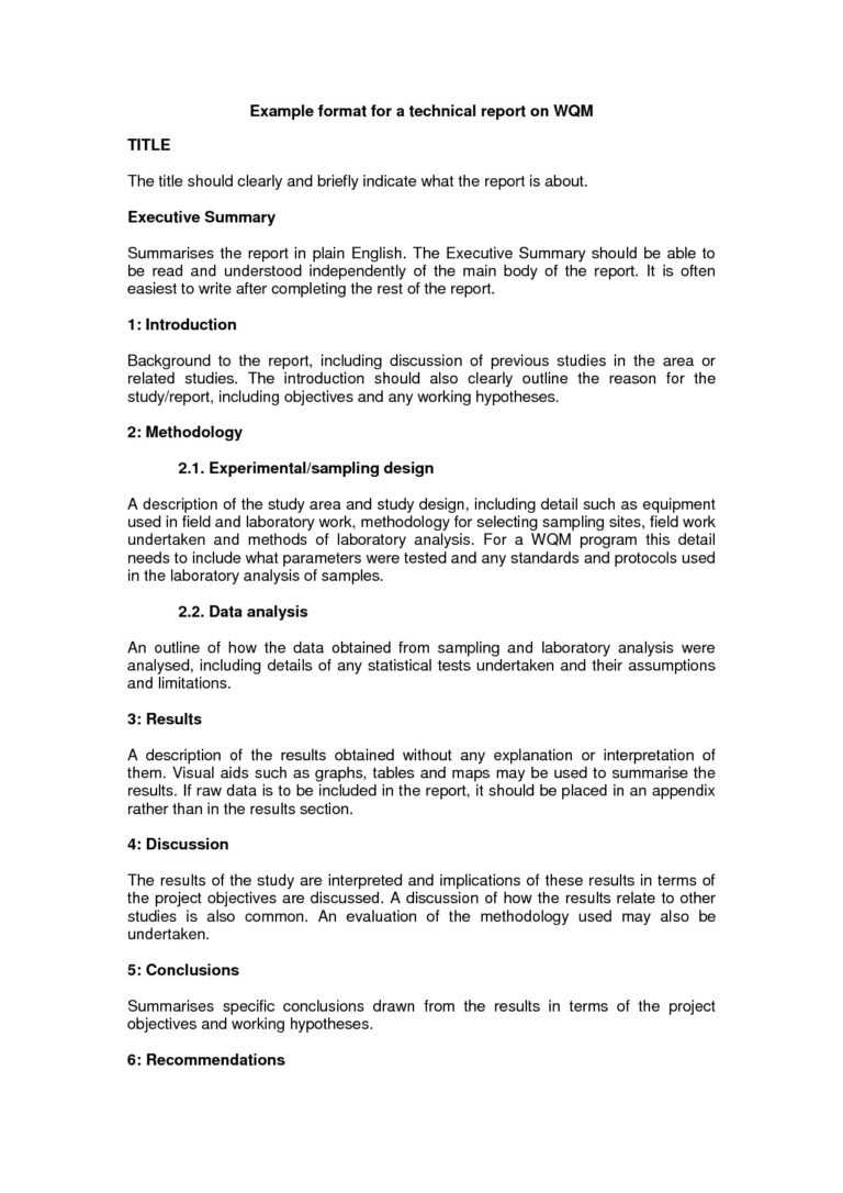 10+ Technical Report Writing Examples – Pdf | Examples for How To Write ...