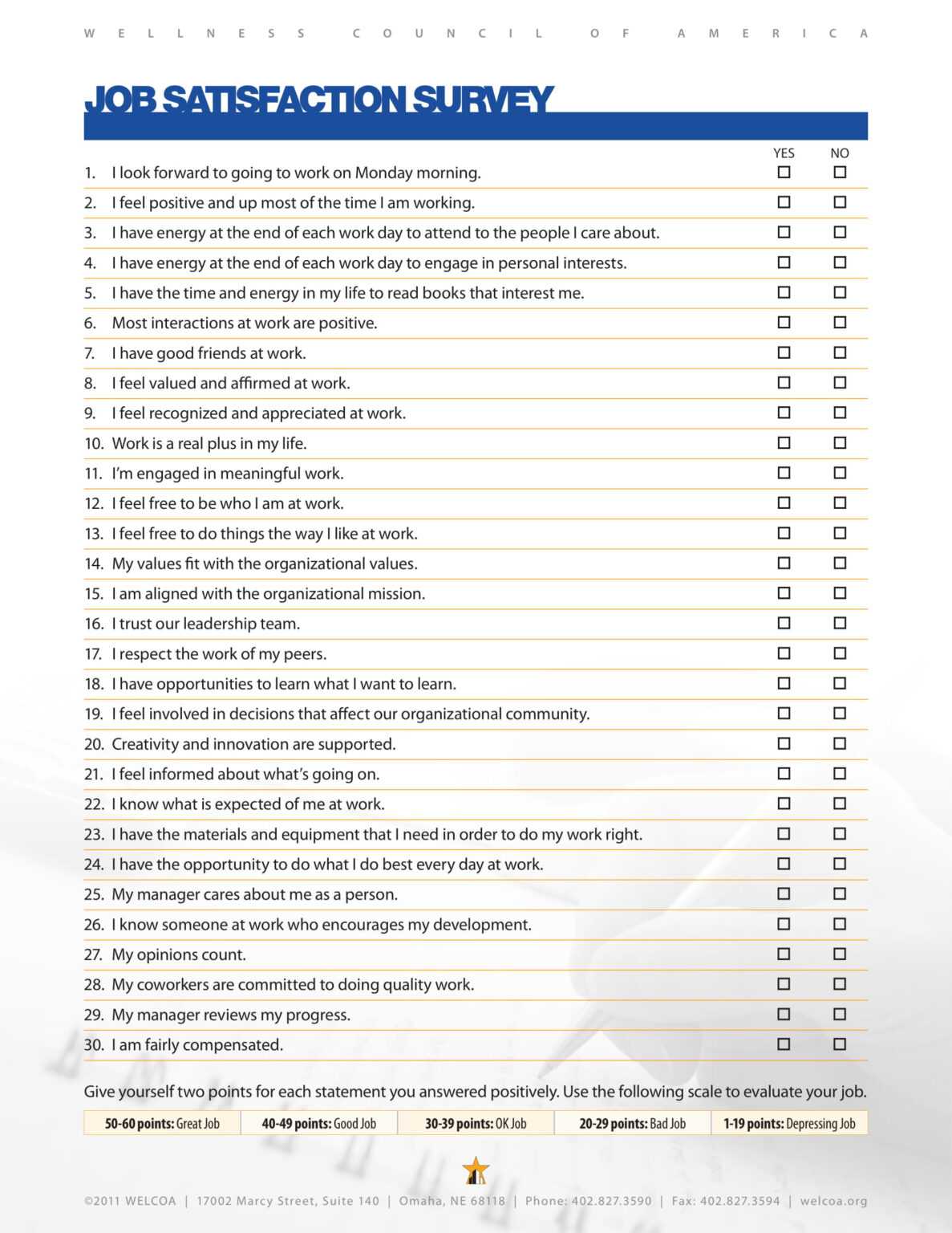 14+ Employee Satisfaction Survey Form Examples – Pdf, Doc in Employee ...