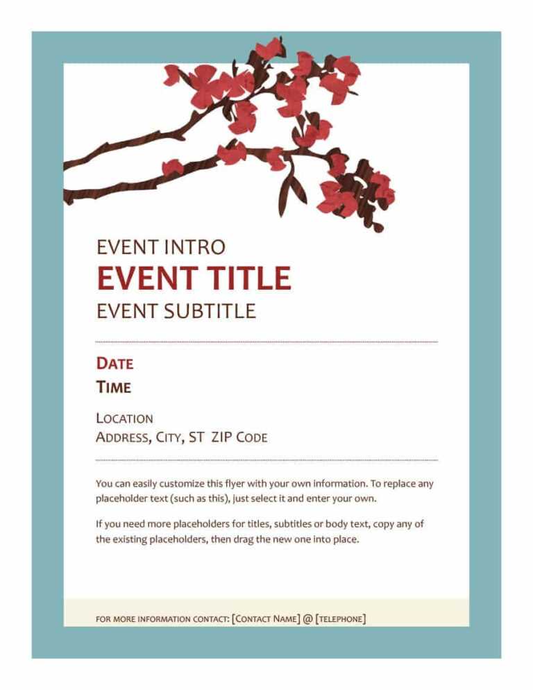 Free Event Program Templates Word – Complete.maexproit.com