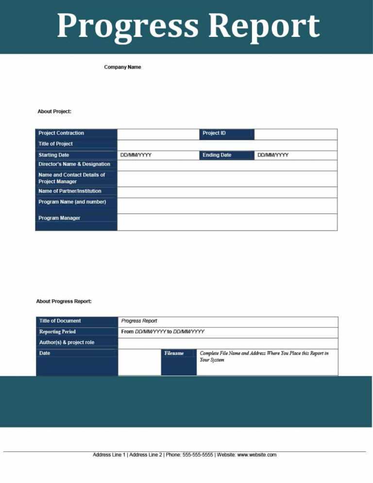40 Project Status Report Templates Word Excel Ppt Within Site