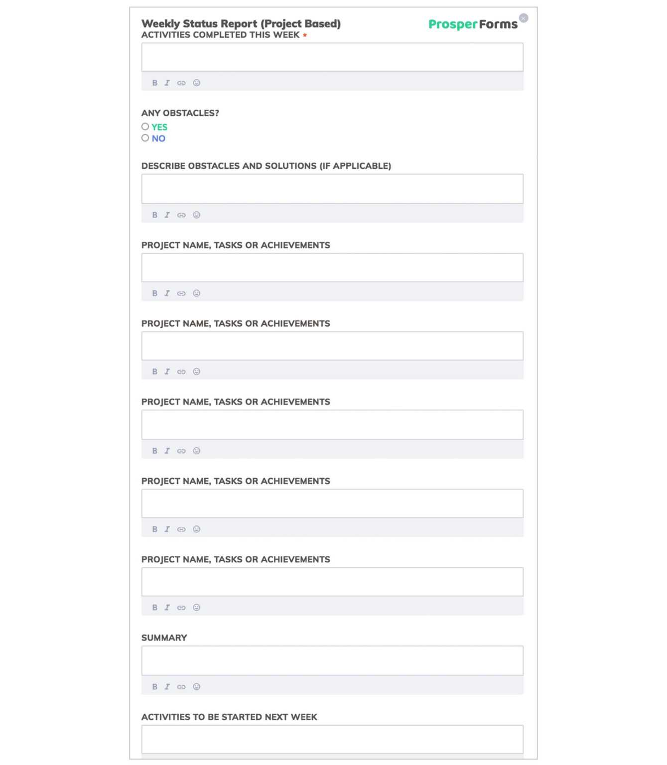 6 Awesome Weekly Status Report Templates | Free Download intended for ...