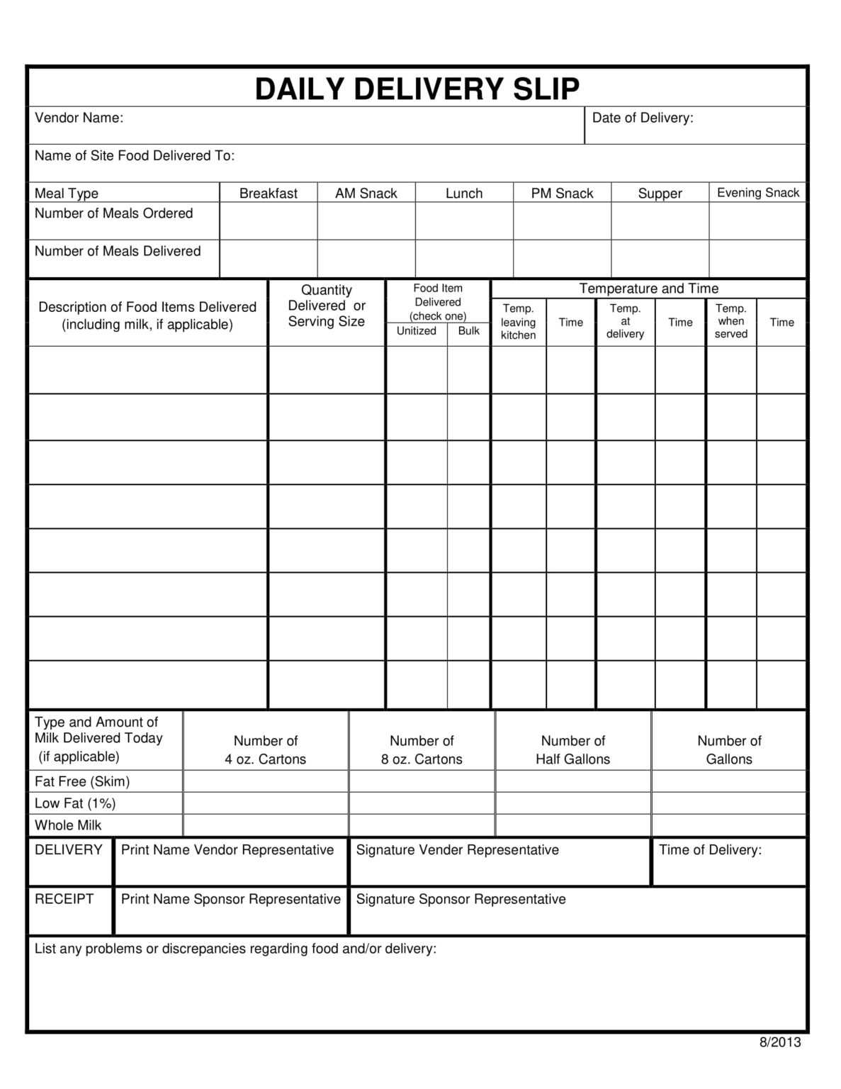 9+ Delivery Slip Example And Template – Xlsx, Doc, Pdf in Proof Of ...