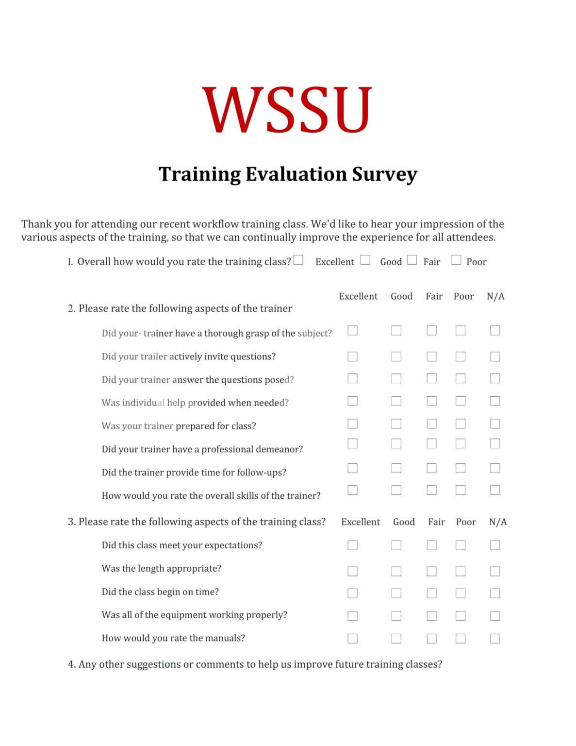 9+ Training Evaluation Survey Examples – Pdf, Word | Examples regarding Training Evaluation ...