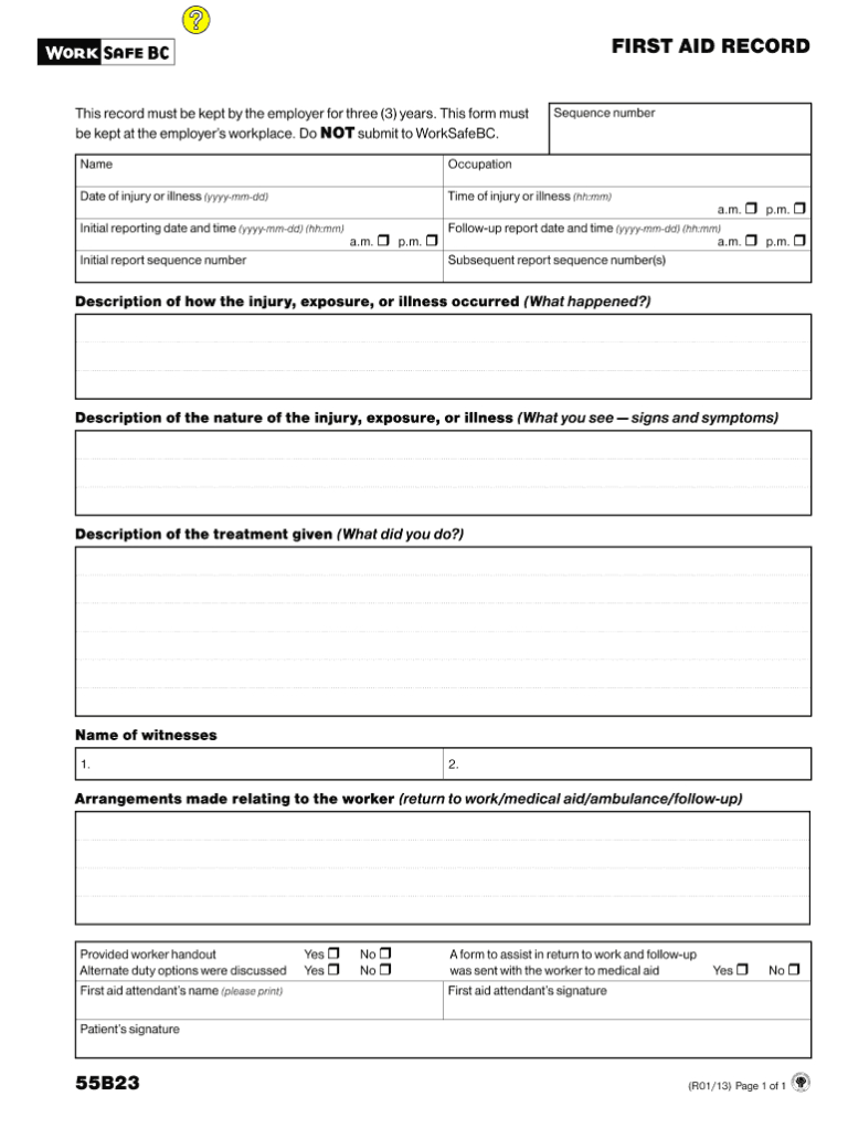 Aid Record – Fill Online, Printable, Fillable, Blank | Pdffiller ...