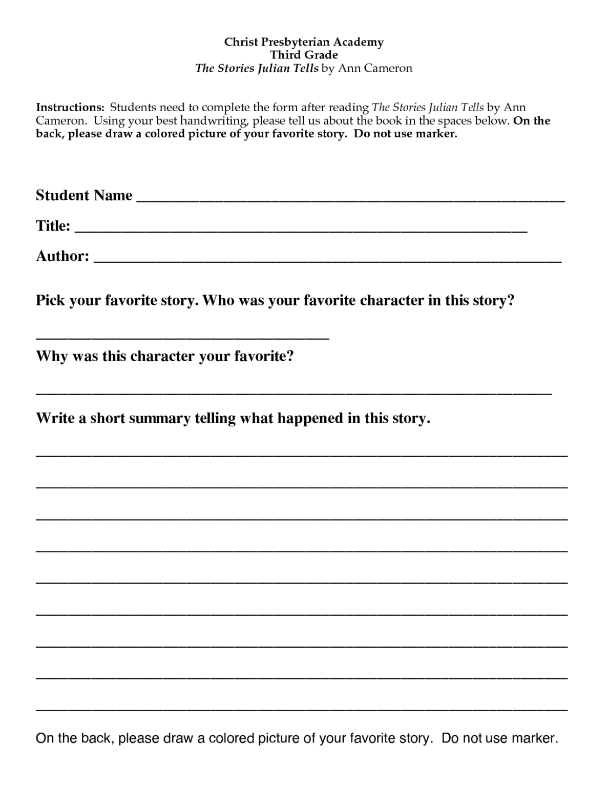 Book Report Template 4Th Grade Book Review Worksheet 4Th Regarding book-report-template-4th-grade-book-review-worksheet-4th-regarding
