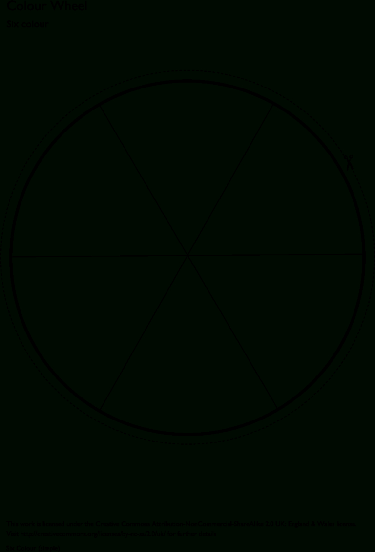 Download Printable Blank Color Wheel – Colour Wheel To inside Blank ...