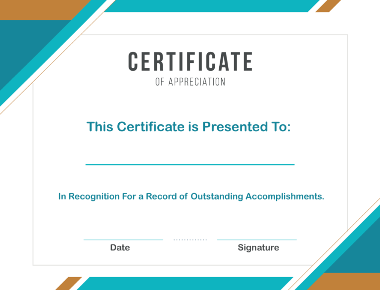 ️ Sample Certificate Of Appreciation Form Template ️ with ...