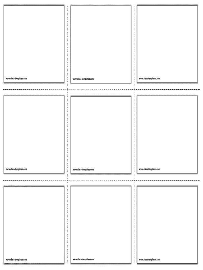Free Printable Blank Flash Cards Template – Complete.maexproit.com