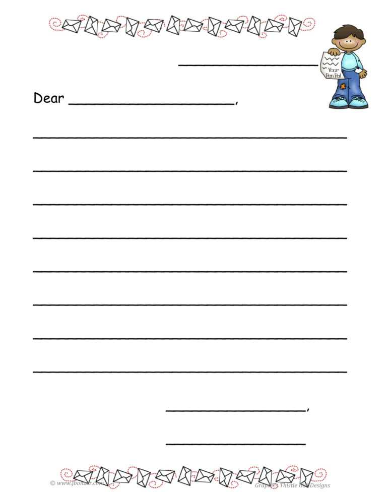 Empty Letter Template – Kerren in Blank Letter Writing Template For ...