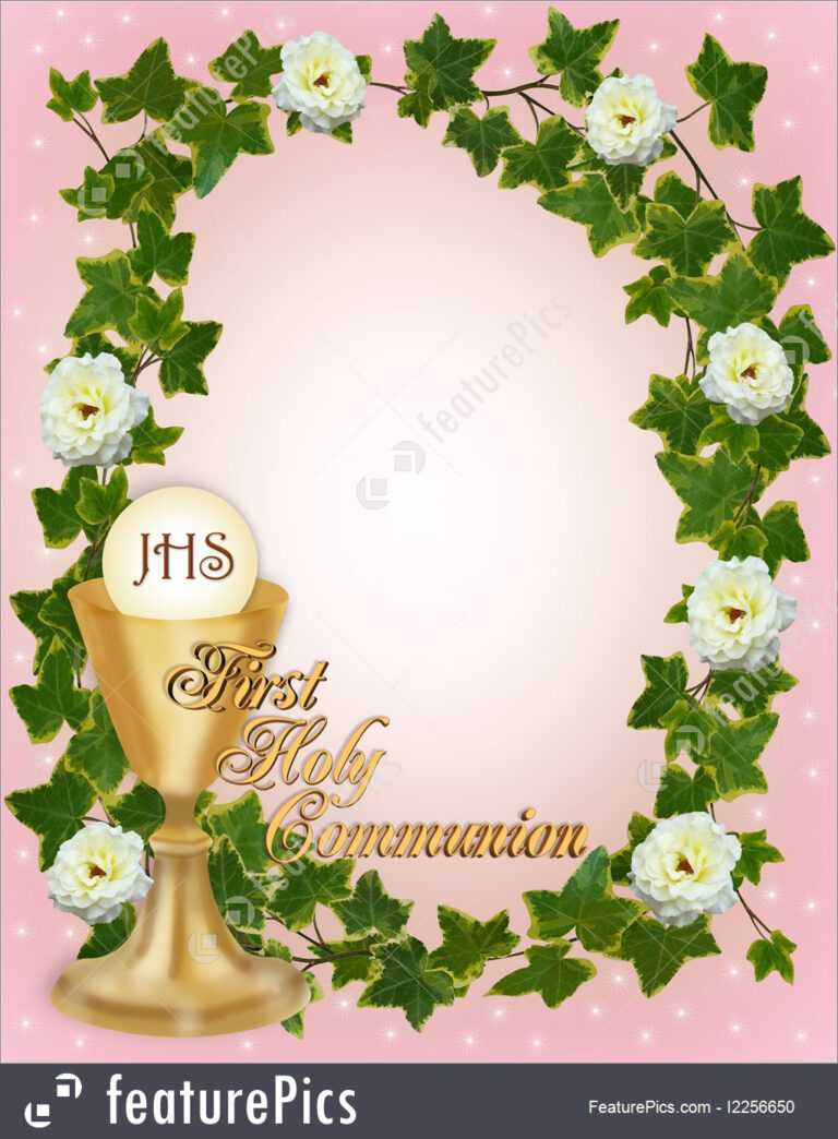 First Holy Communion Program Template For Mac inside Free Printable ...