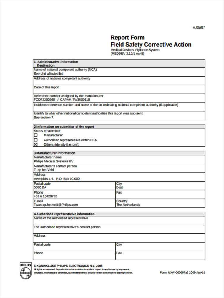 Free 23+ Corrective Action Form Examples In Pdf | Ms Word inside ...