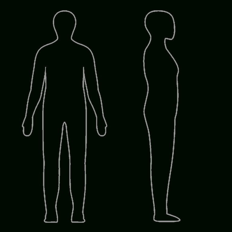 Free Human Outline Template, Download Free Clip Art, Free in Blank Body ...