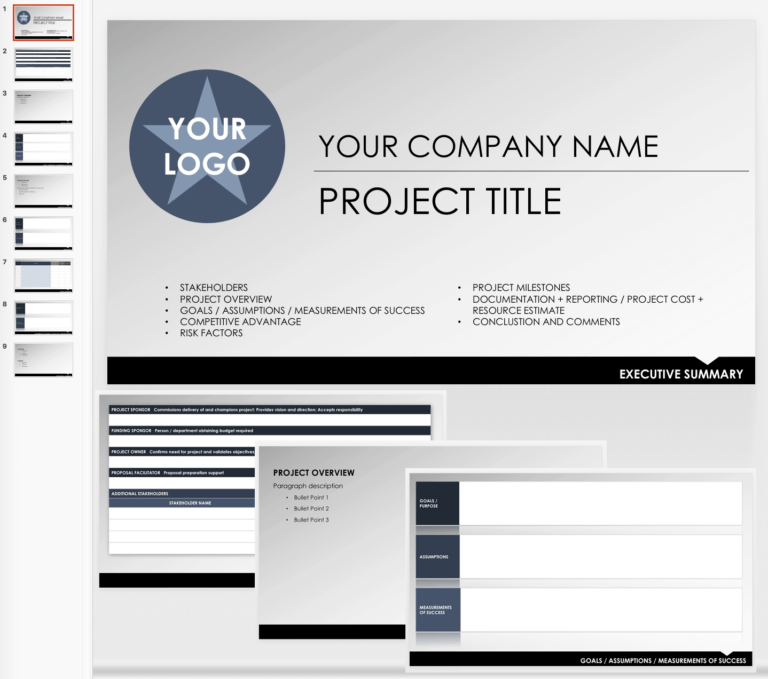 Free Executive Summary Templates | Smartsheet inside Executive Summary ...