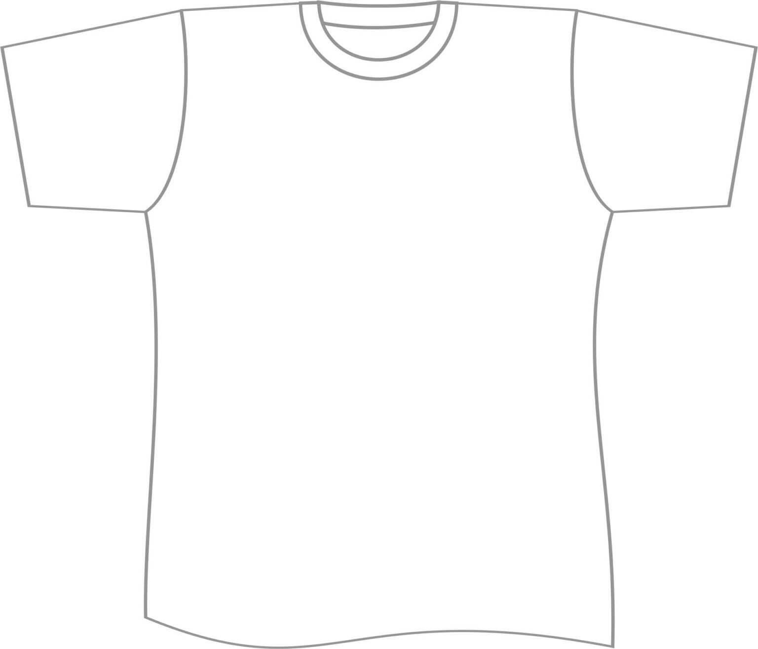 Free T Shirt Template Printable, Download Free Clip Art within Blank ...