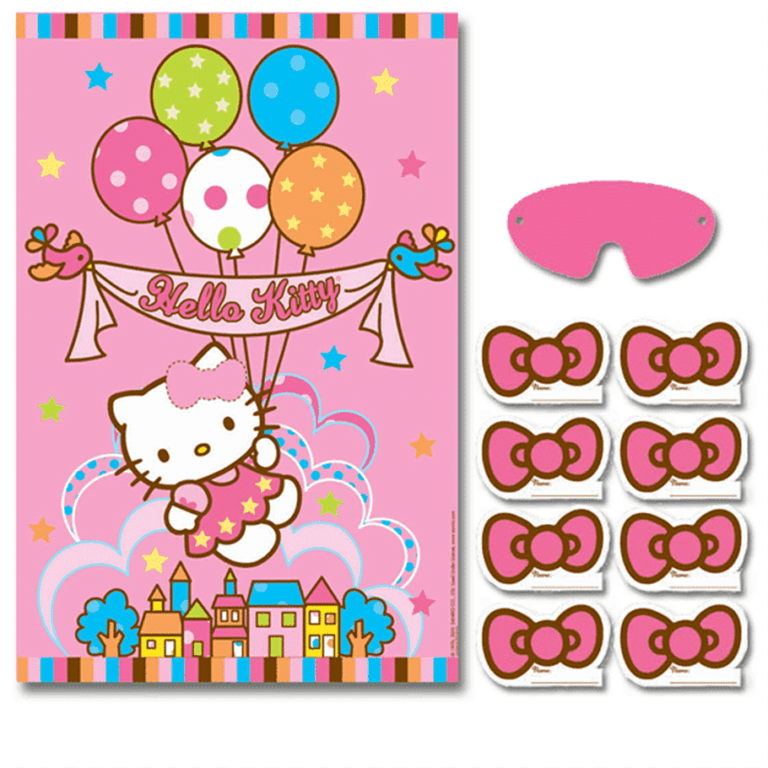 Hello Kitty Party Clipart in Hello Kitty Banner Template – Complete ...