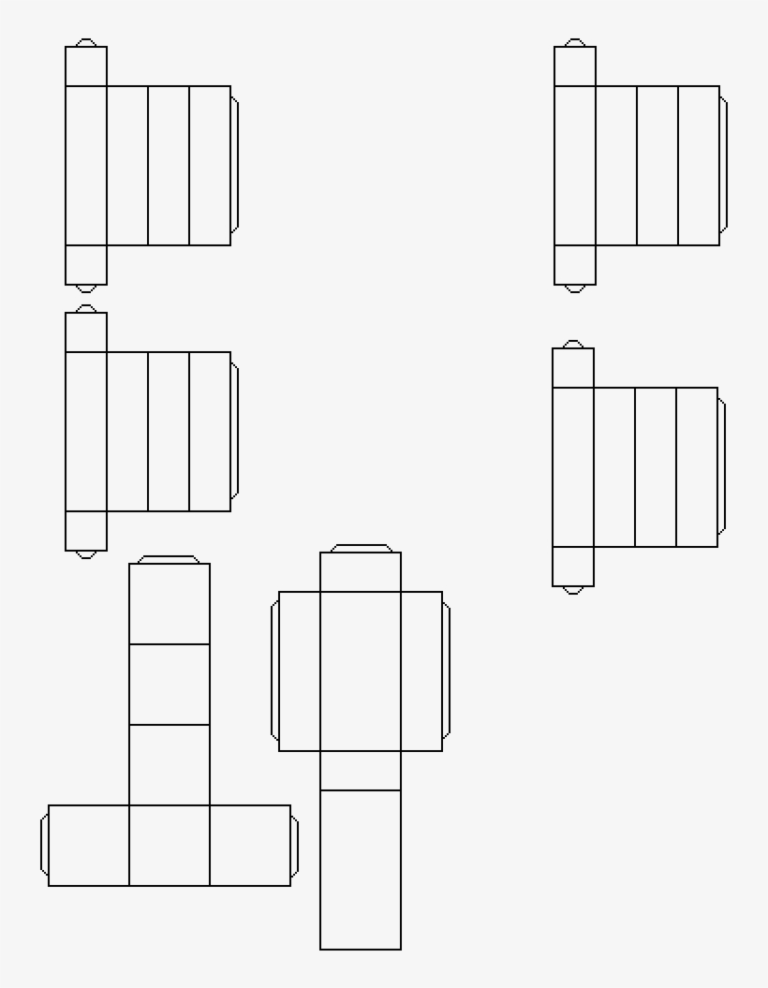 Minecraft Blank Paper Craft Template – Paper – Free with Minecraft ...