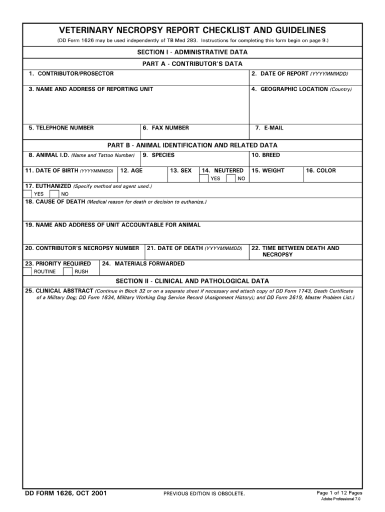 Necropsy Report Example – Fill Online, Printable, Fillable intended for ...
