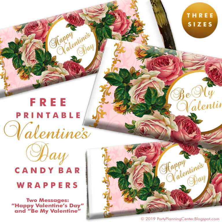Party Planning: Free Printable Valentine's Day Candy Wrappers within ...