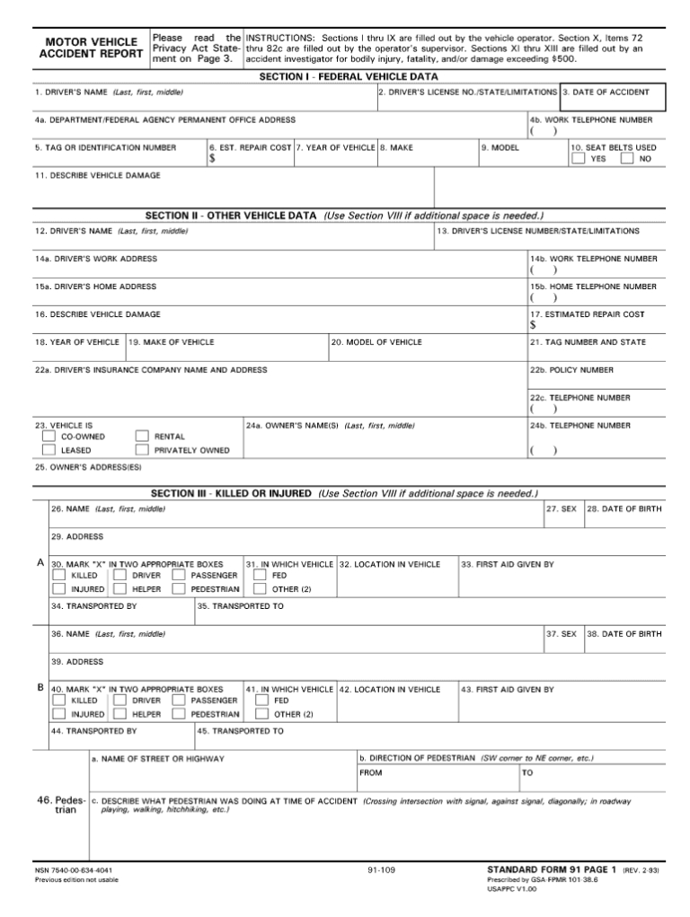 Police Report Template – Fill Online, Printable, Fillable in Fake ...