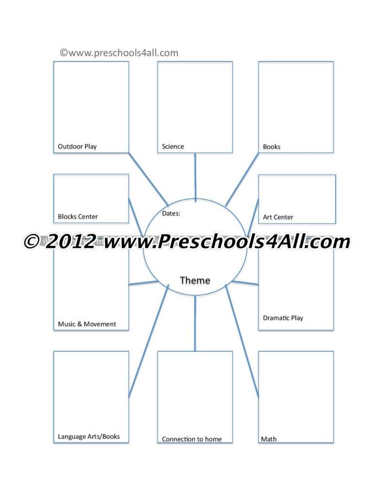 Preschool Lesson Plan Template – Lesson Plan Book Template with Blank ...
