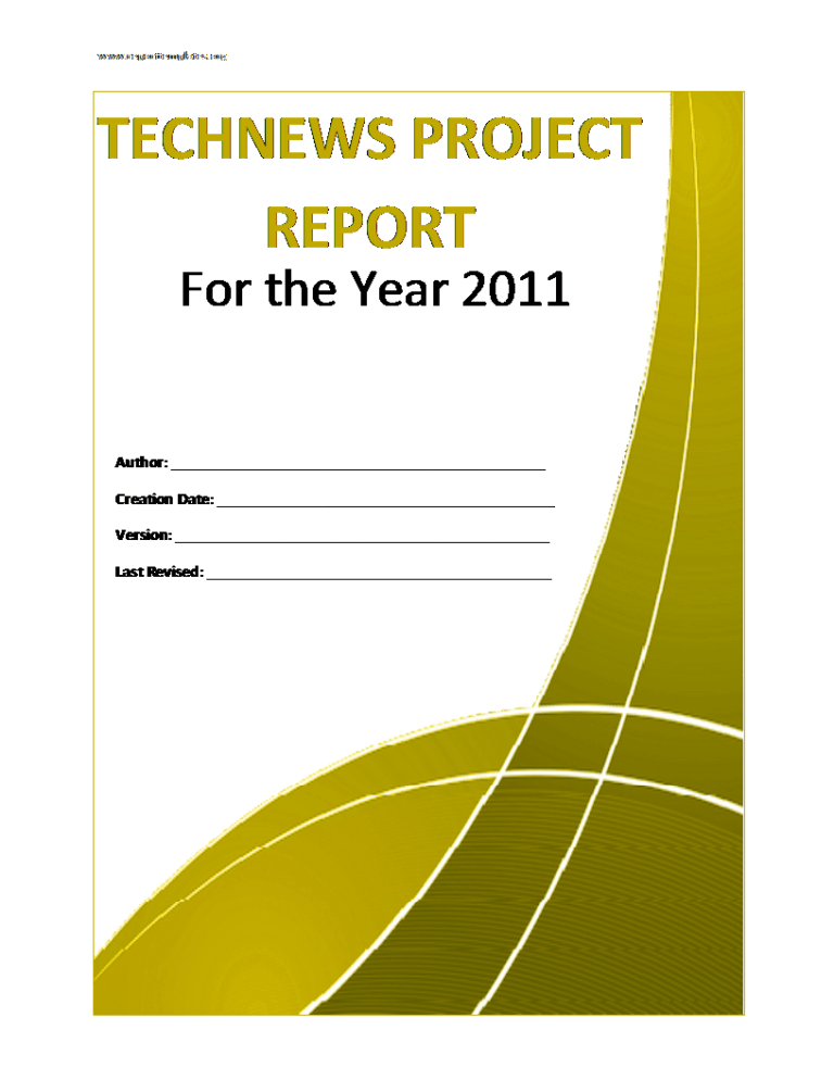 Project Report Template within Project Analysis Report Template ...
