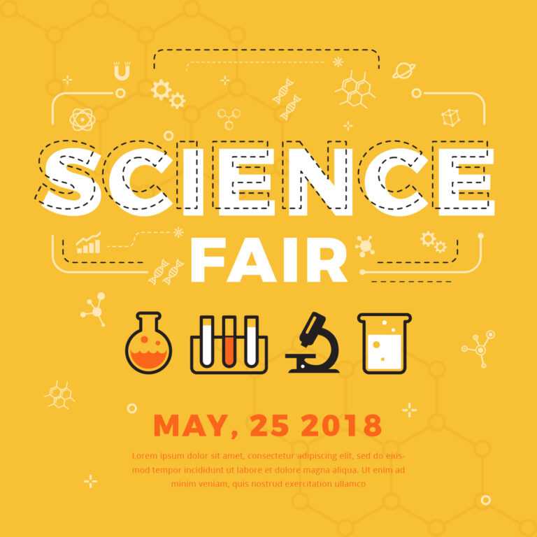 Science Fair Poster Vector – Download Free Vectors, Clipart for Science ...