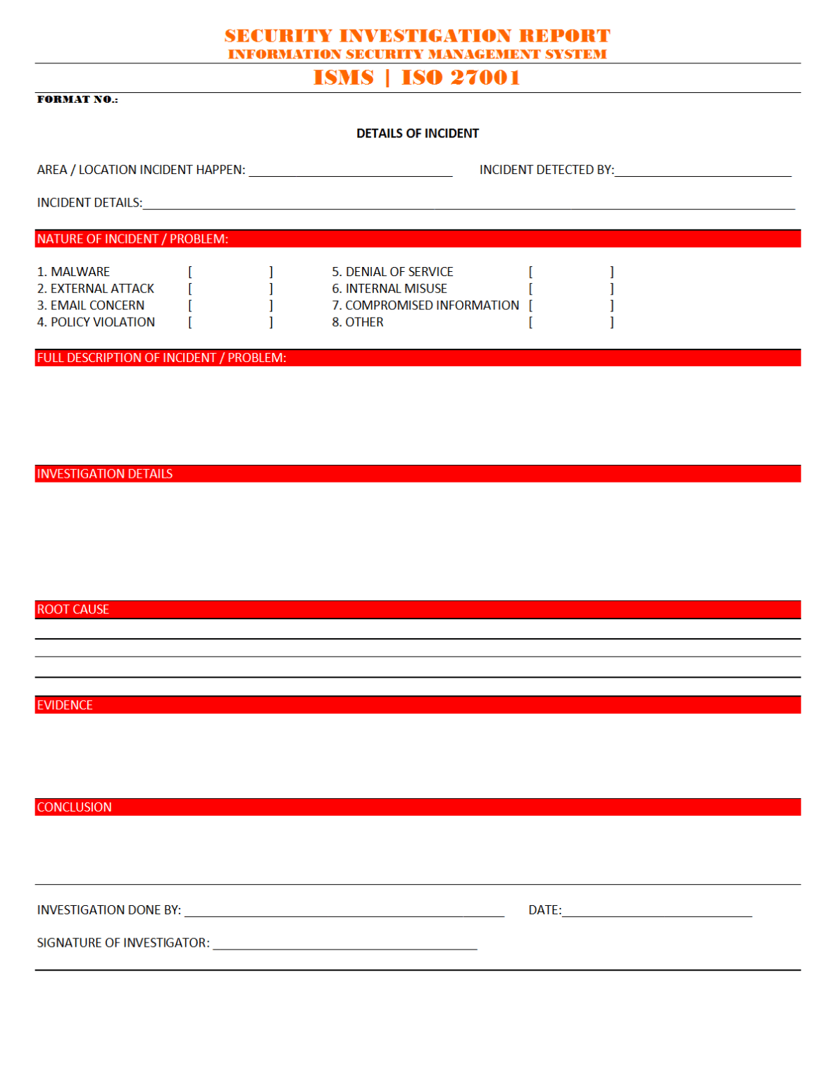Physical Security Report Template - Professional Plan Templates