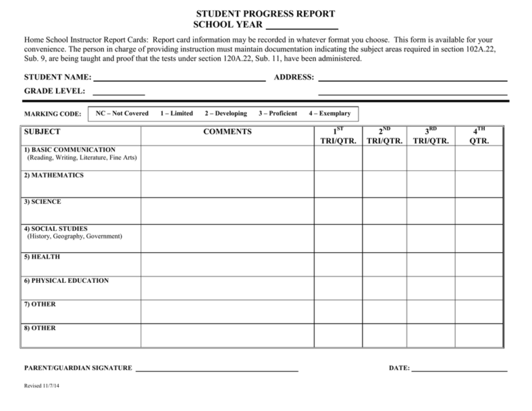 Student Progress Report School Year with Educational Progress Report Template – Complete ...