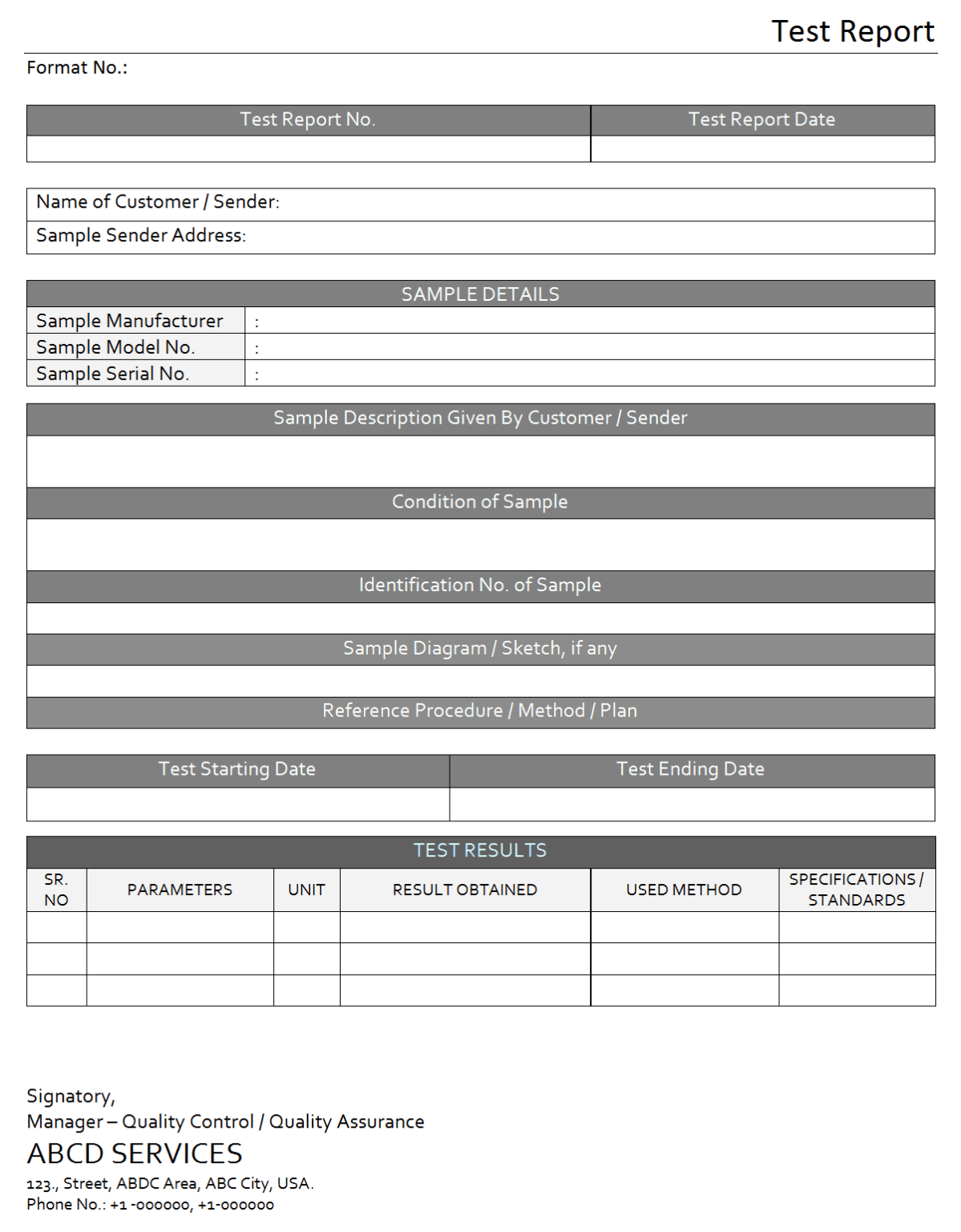 Test Report Template Excel ] – Templates Continuous with Wppsi Iv ...