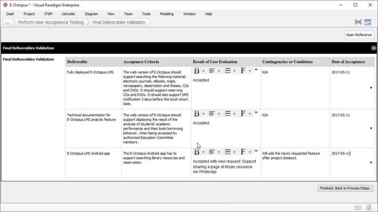User Acceptance Report Template – Project Management throughout ...