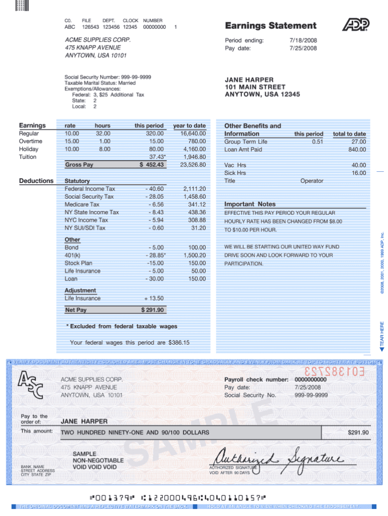 Walmart Paystub – Fill Online, Printable, Fillable, Blank pertaining to ...