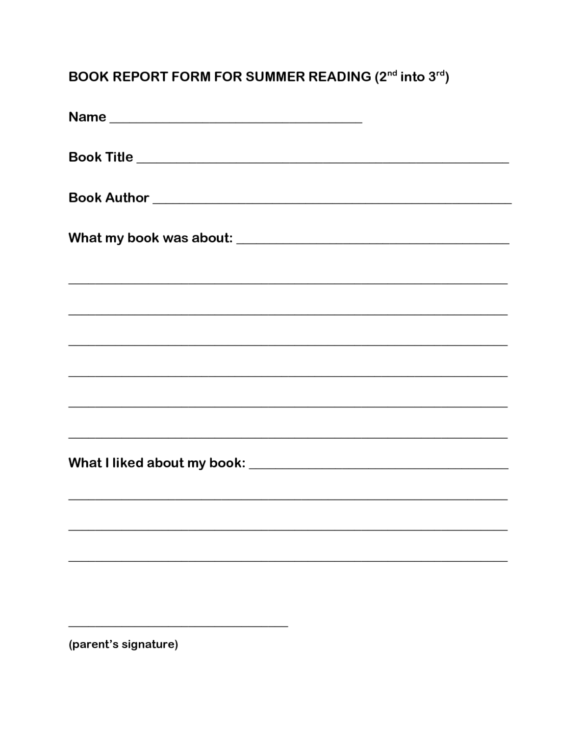 Worksheet Book Report | Printable Worksheets And Activities for Book ...