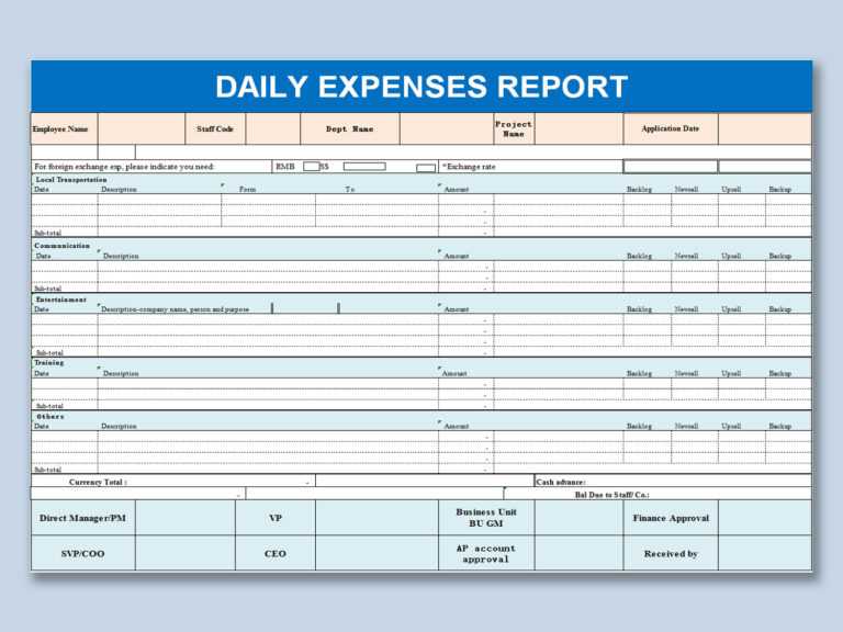 Wps Template – Free Download Writer, Presentation with Expense Report ...
